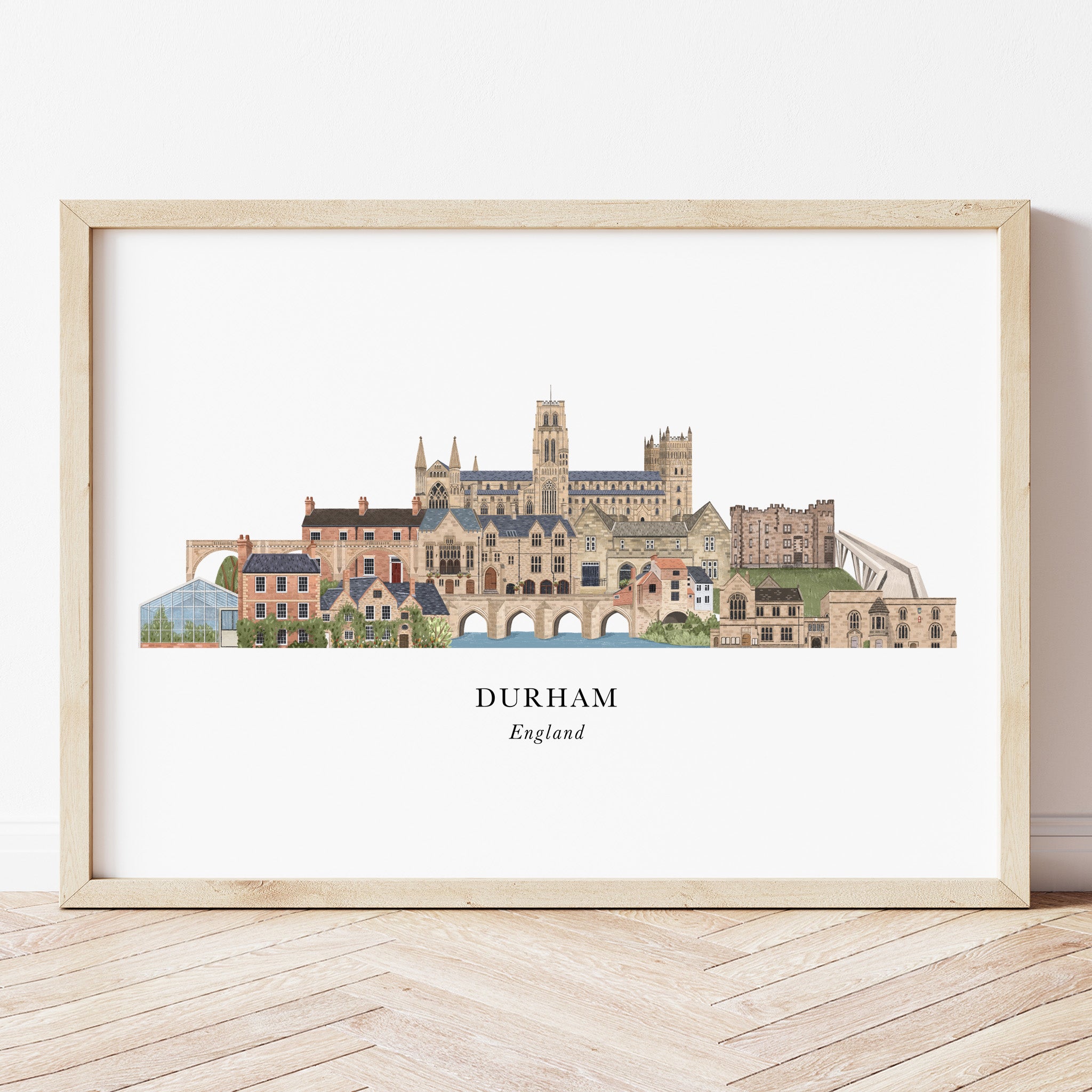 Durham Skyline Print – Olivia Iris Wilson