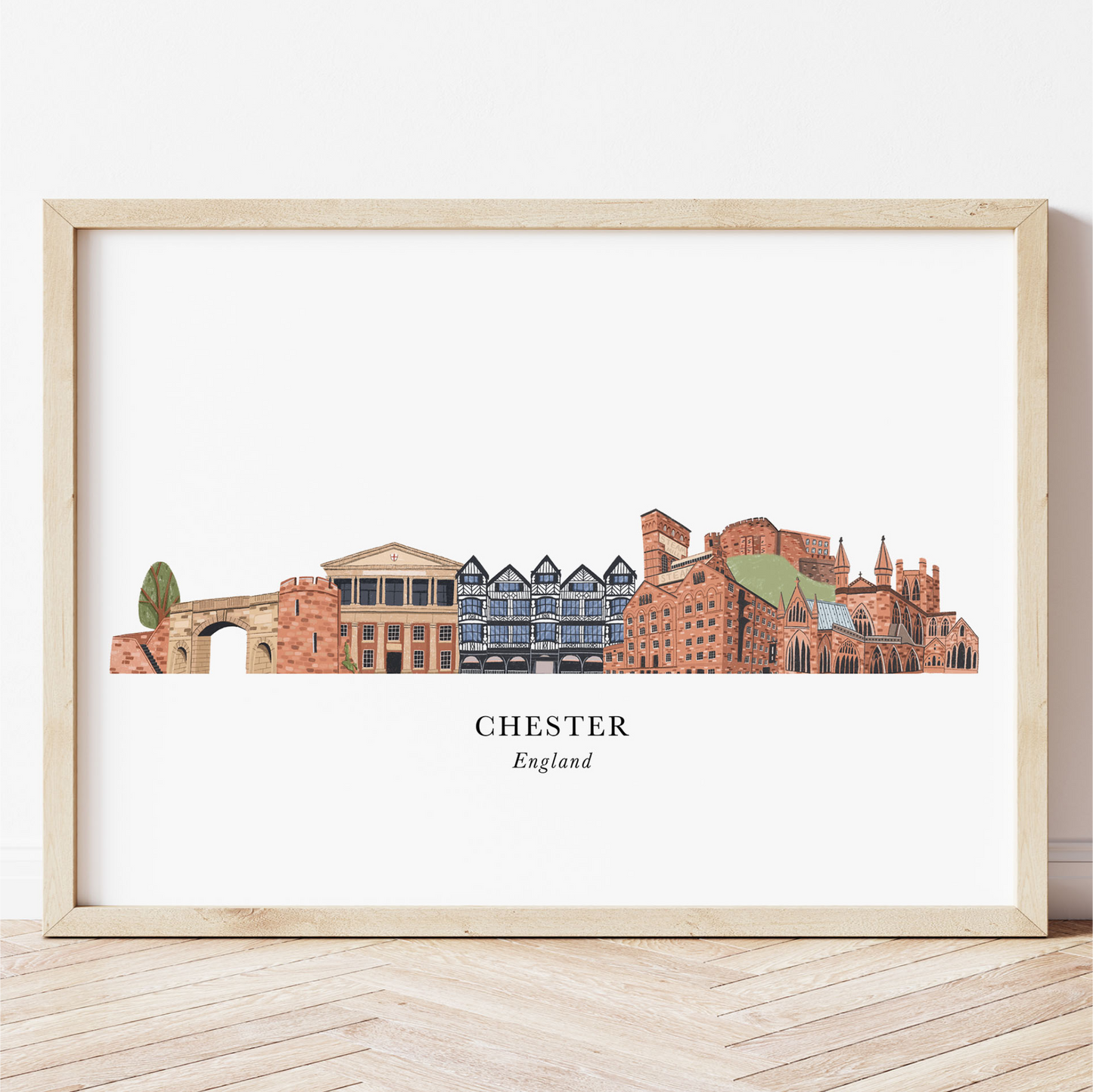 Chester Skyline Print – Olivia Iris Wilson